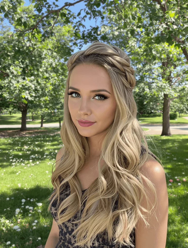 Half up beach waves wedding hair 60 photos - Astyledwedding.com